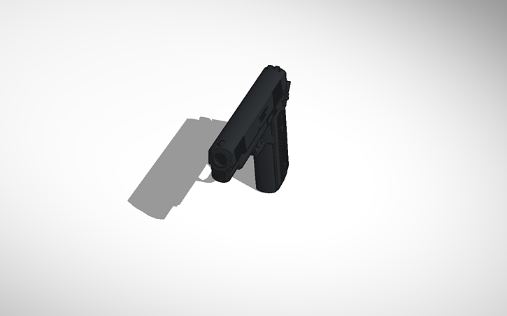 3D design Classic Pistol - Tinkercad