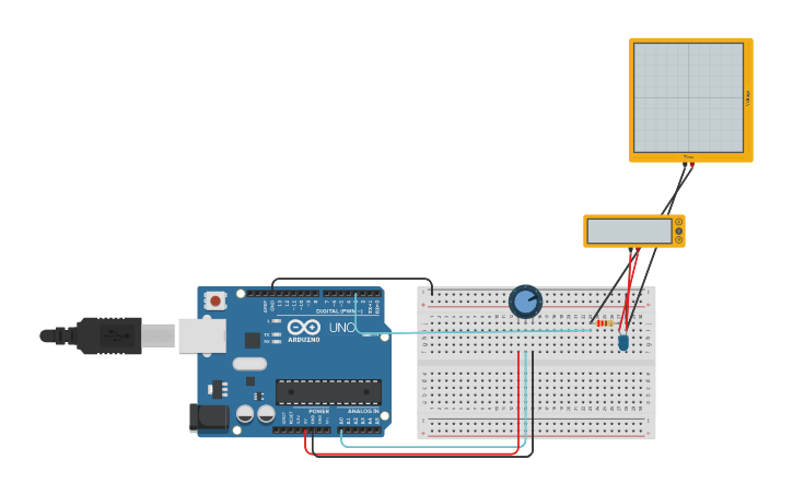 Circuit design Salida Analogico - Tinkercad
