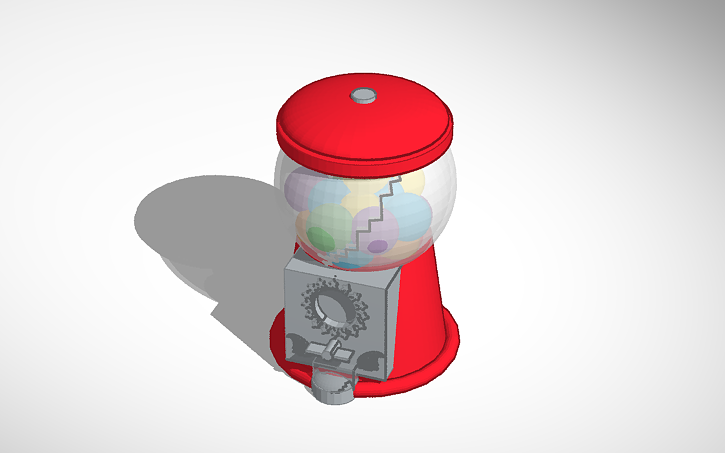 3D design Gumball machine - Tinkercad