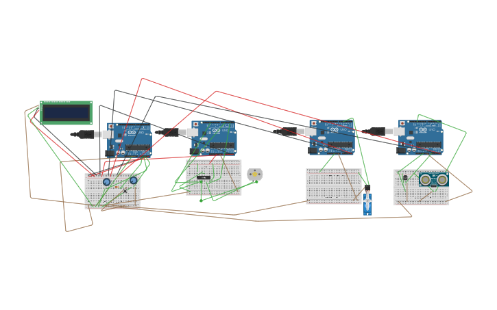 Circuit design I2C - Tinkercad