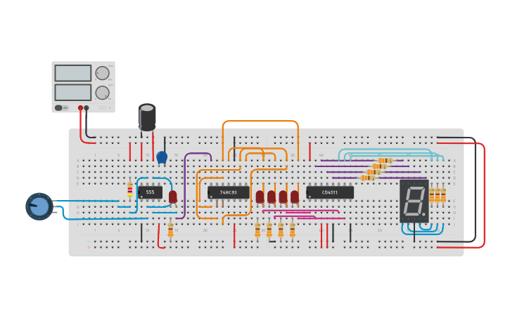 Circuit design CONTADOR MOD 10 - Tinkercad