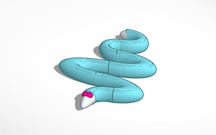 3D design Snake - Tinkercad