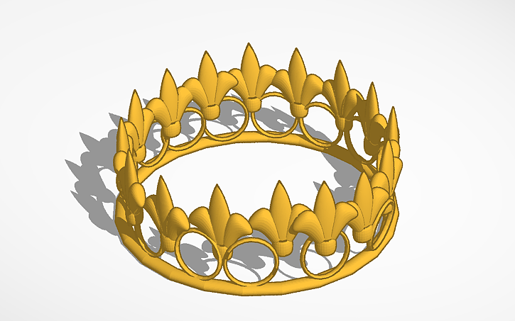 3D design Cruel prince crown - Tinkercad