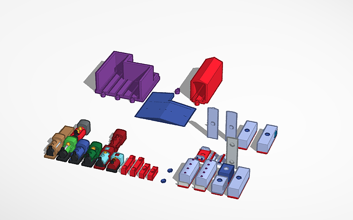 3D design Wooden Railway Mid Sodor Fleet (N Gauge) WIP - Tinkercad