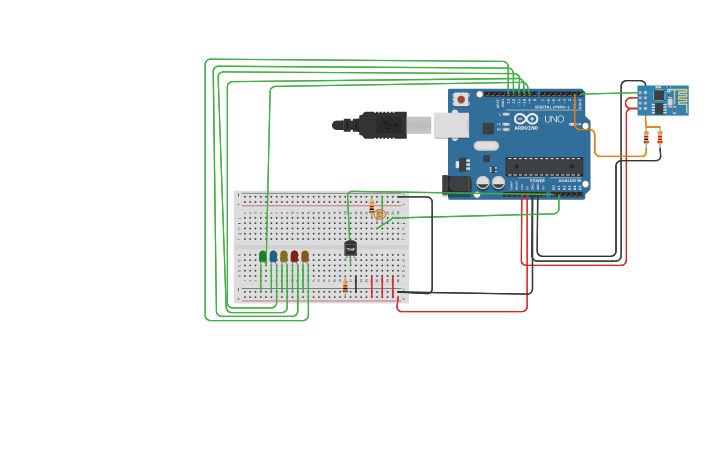 Circuit design plant monitoring - Tinkercad