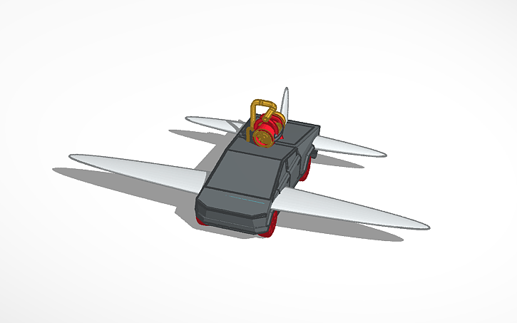 3D design cyber jet | Tinkercad