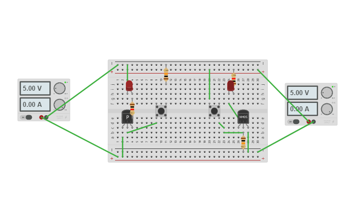 Circuit design Transistor Circuits - Tinkercad