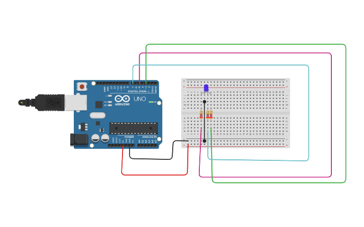 Circuit design rgb - Tinkercad