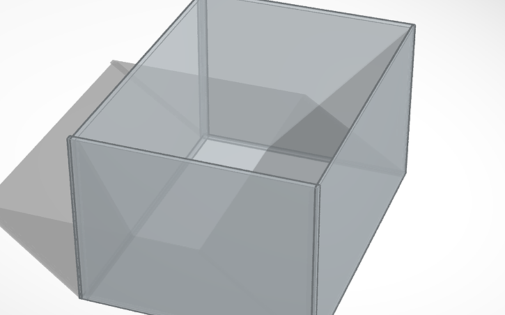 3D design Transparent box - Tinkercad