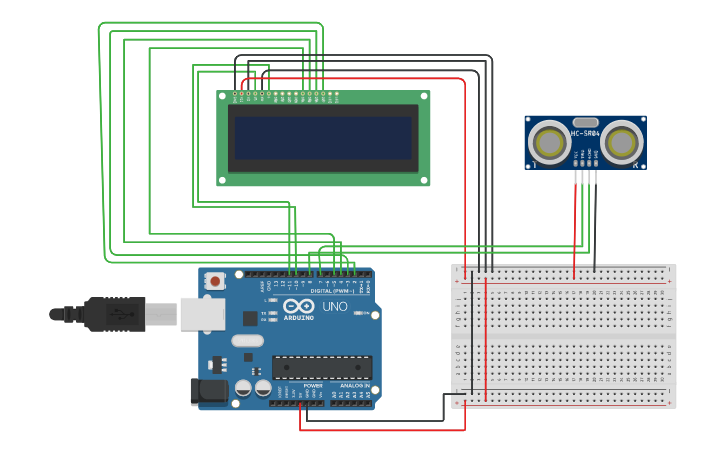 Circuit design People counter with ultrasonic sensor by Bikash Dhakal ...