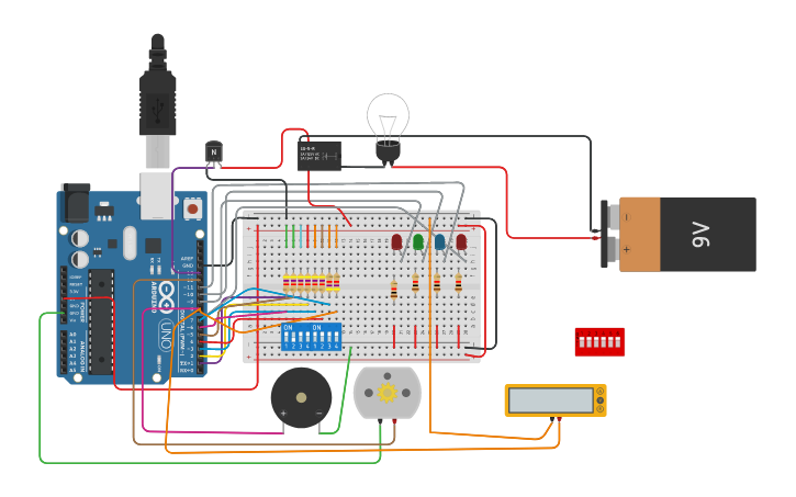 Circuit design examen final part1 | Tinkercad