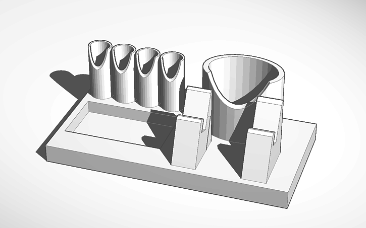 3D design Desk Organiser - Tinkercad
