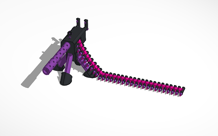3D design mounted machine gun | Tinkercad