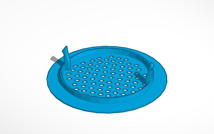 3D design Drain cap - Tinkercad