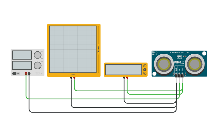Circuit design Ultrasonic Distance Sensor - Tinkercad
