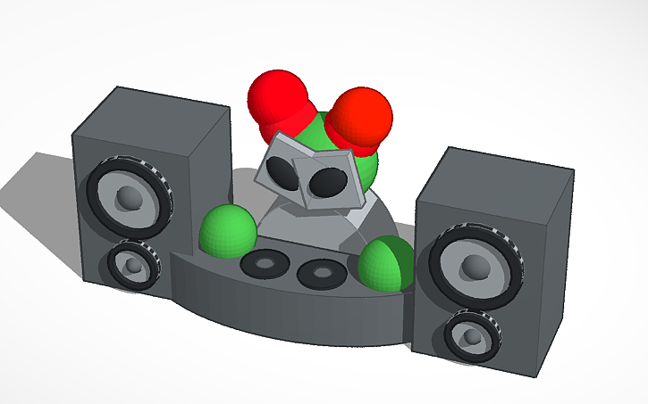 3D design Dj Tiky - Tinkercad