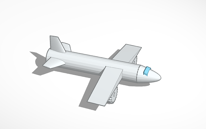 3D design airplane | Tinkercad