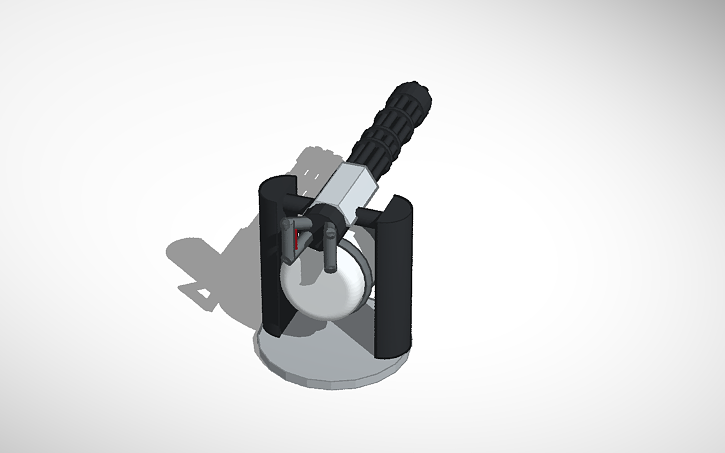3D design Minigun - Tinkercad