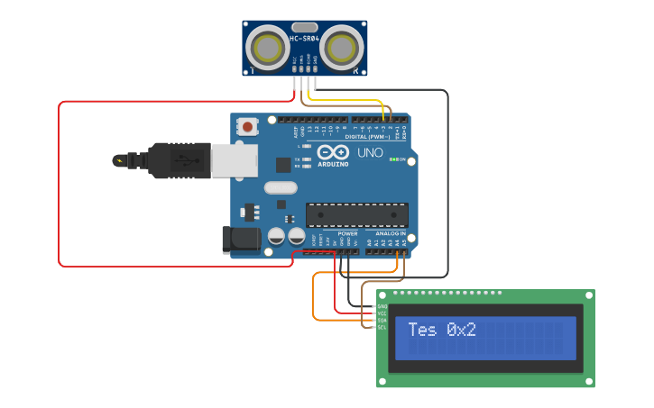 Circuit design Copy of LCD i2c - Tinkercad