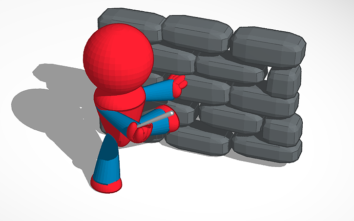 3D design spider man - Tinkercad