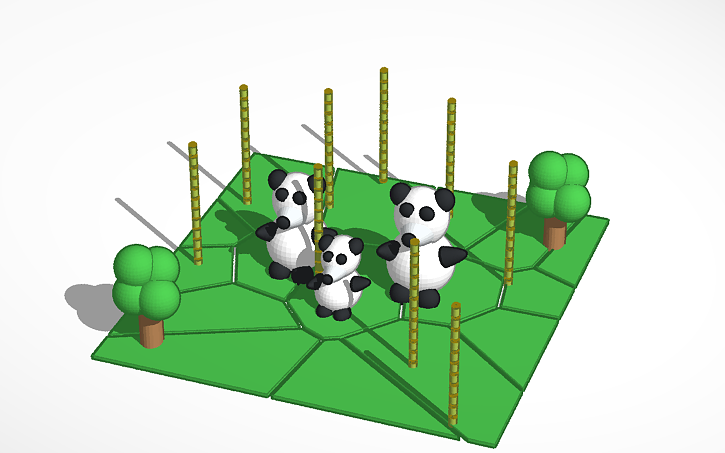 3D design panda - Tinkercad