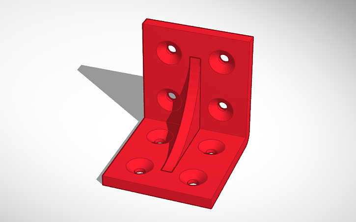 3D design Corner Bracket 40x40 - Tinkercad
