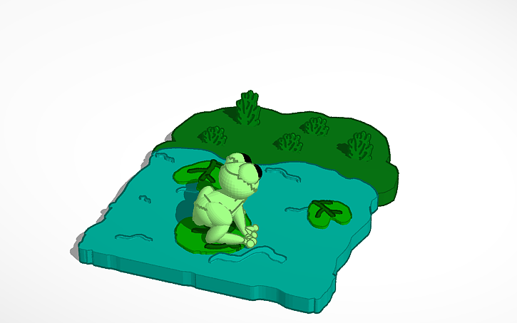 3D design Ếch - Frog - Tinkercad