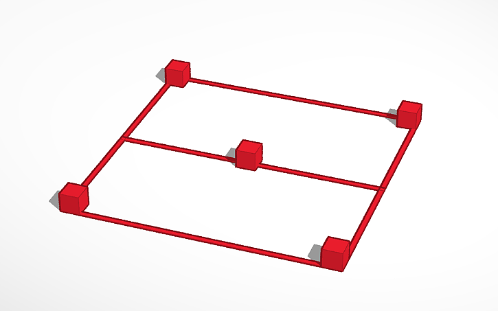 3D design Mesh Levelling Test - Tinkercad