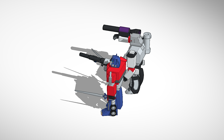 3D design Optimus Prime and Megatron - Tinkercad