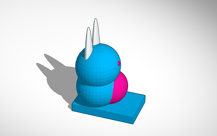 3D design bunny bunny - Tinkercad