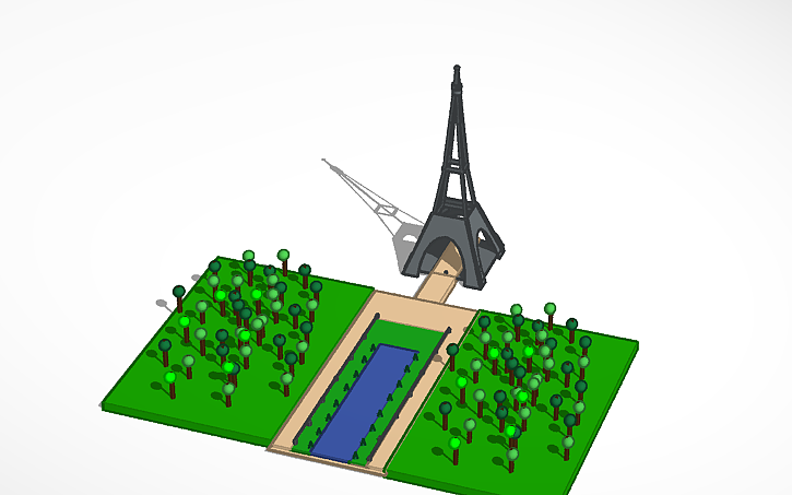 3D design The Eiffel tower | Tinkercad