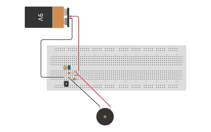 Circuit design Laser Security Circuit - Tinkercad