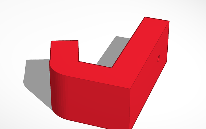 3D design Simple Clothes Hook - Tinkercad