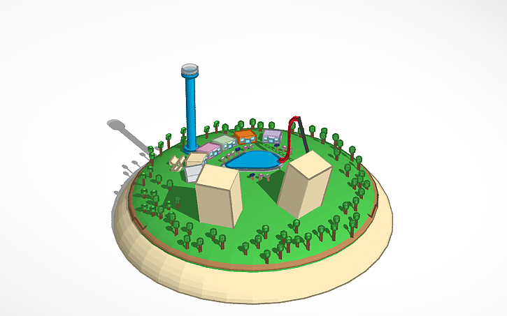 3D design Dream Island (BFDI) - Tinkercad