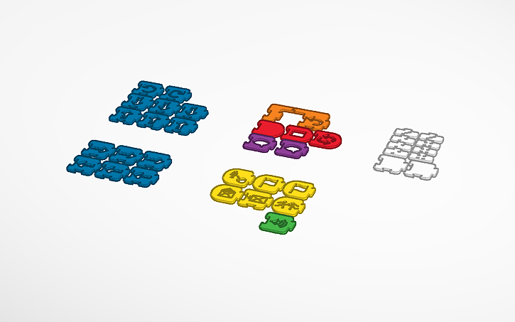 3D design 240705 Blocks All Lite 18x18cm - Tinkercad