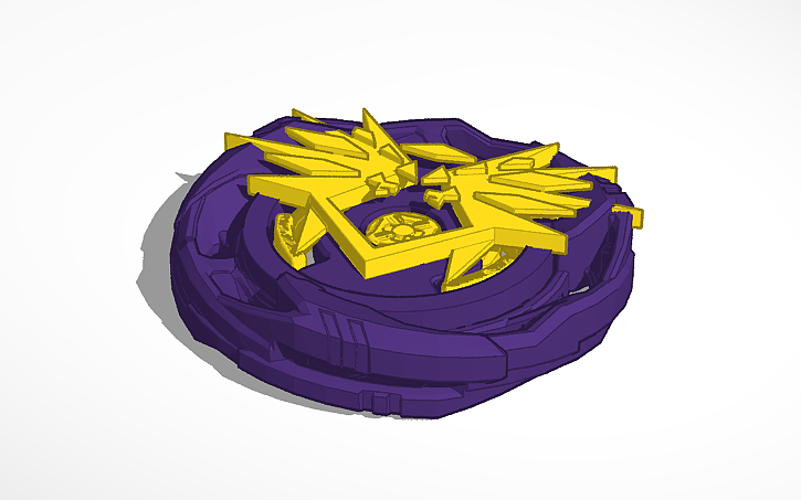 3D design beyblade- Queen raven - Tinkercad
