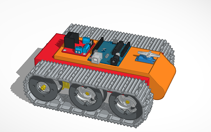 3D design Tanque Arduino - Tinkercad