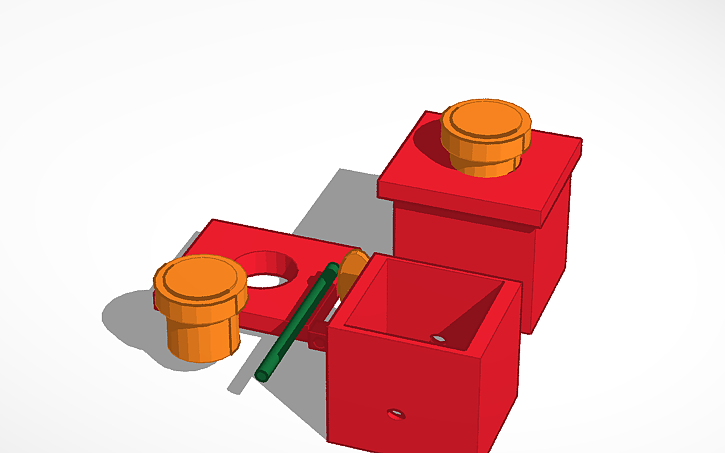3D design Piston box - Tinkercad