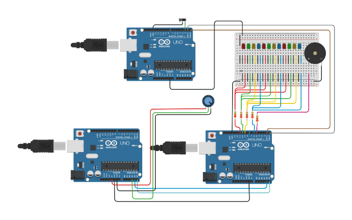 Circuit design Christmas lights | Tinkercad