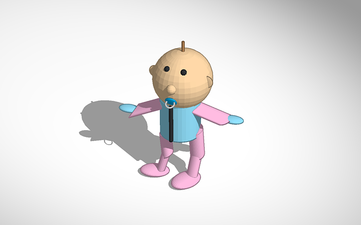 3D design baby doll - Tinkercad