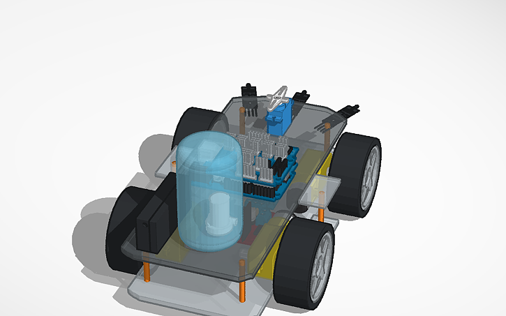 3D design FireFighting Car - Tinkercad