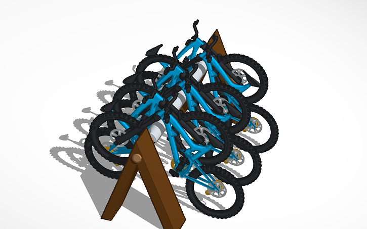3D design bike stand - Tinkercad