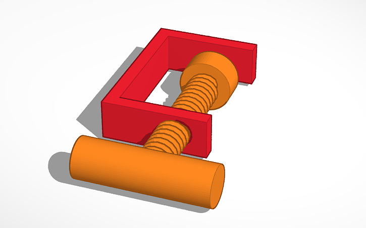 3D design CLAMP - Tinkercad