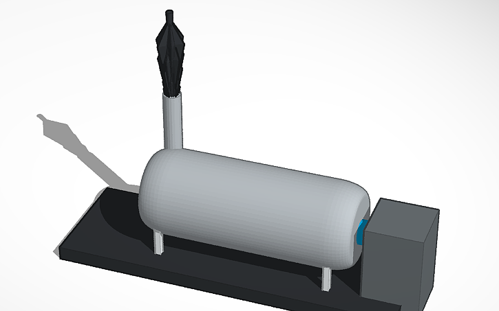 3D design Steam Engine - Tinkercad