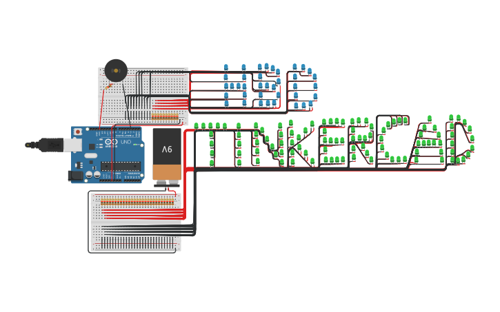 Circuit design Happy Birthday Tinkercad | Tinkercad