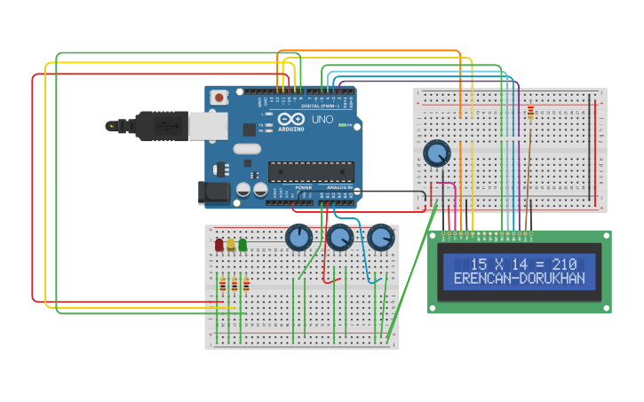 Circuit design BASIC CALCULATOR | Tinkercad Circuit design BASIC CALCULATOR | Tinkercad