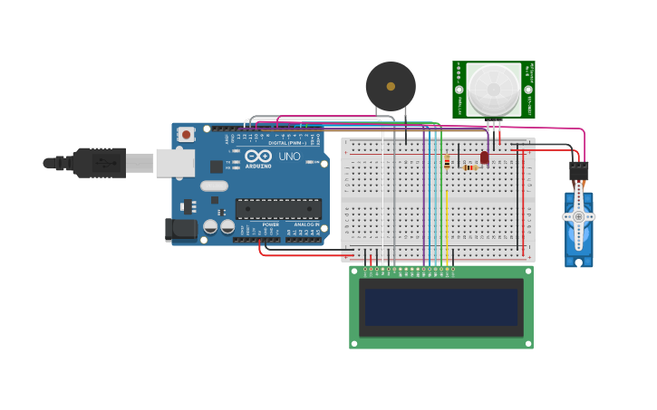 Circuit Design Security System Tinkercad
