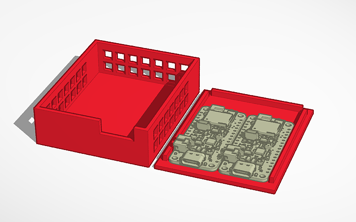 3d Design Rp2040 Wifi Remote Receiver Case Tinkercad