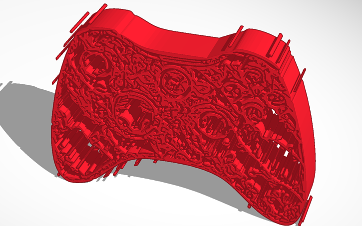 3D design Moded Green Xbox Controller | Tinkercad