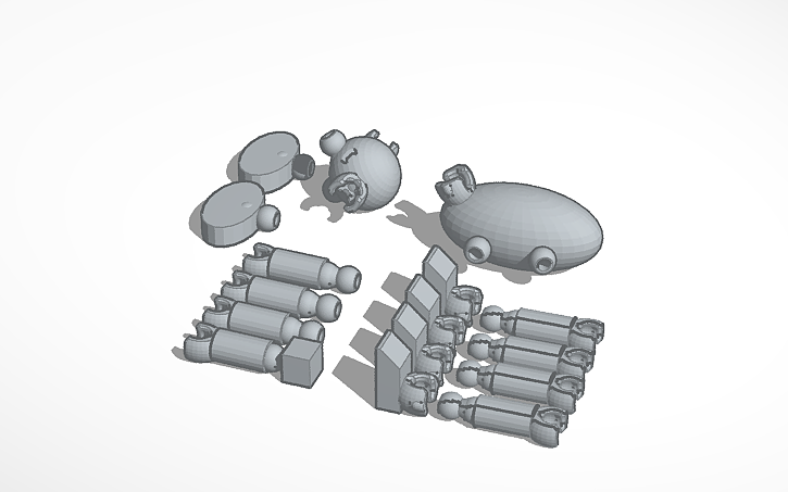 3D design flexi elephant - Tinkercad